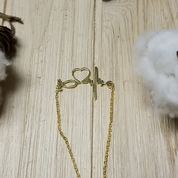 Jewelry | Very Nice Gold Lifeline Stethoscope Bracelet | Poshmark